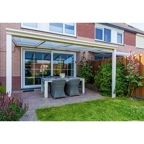 Aluminium actie terrasoverkapping 606 cm compleet en montage