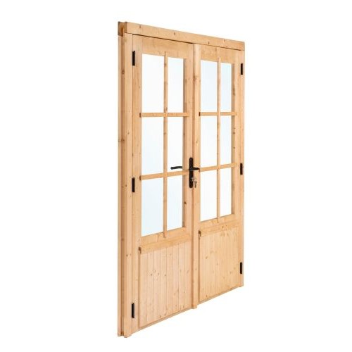 Dubbele dichte deur Red class wood 185x205 cm